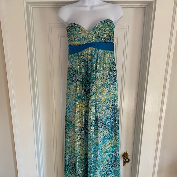 BCBG | Dresses | Colorful Evening Gown | Poshmark